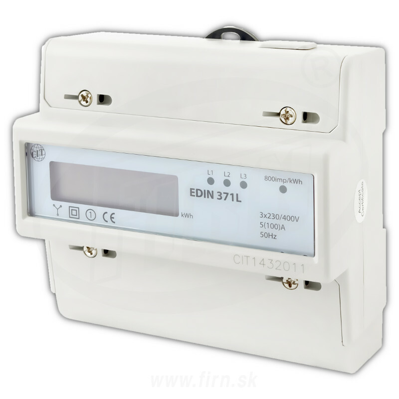 elektromer trojfázový,digitálny EDIN 371L (eleman) - Elektromery ...